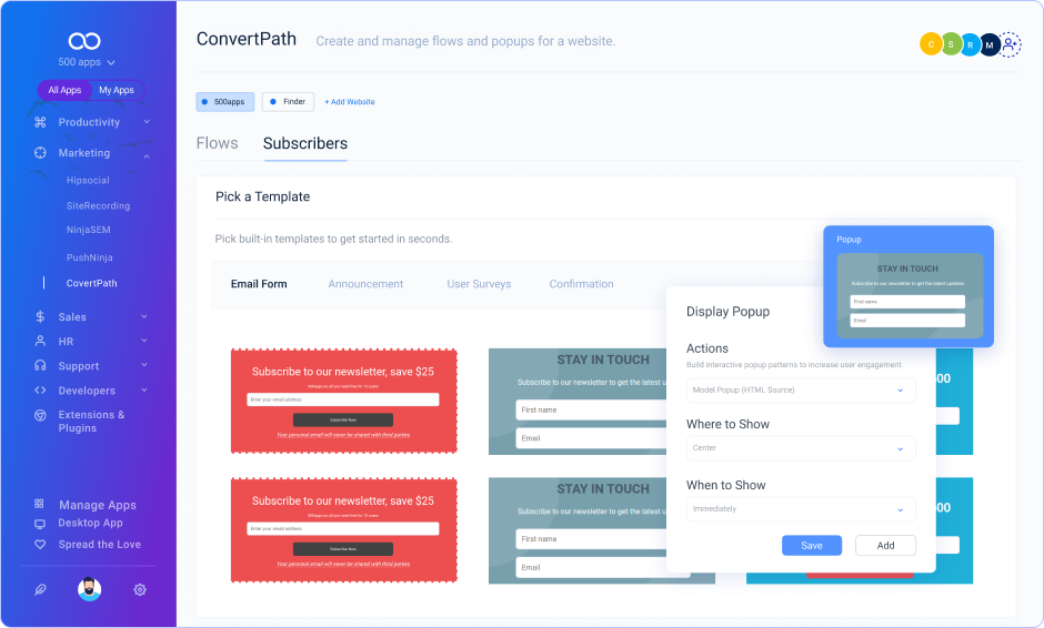 Web Engagement | ConvertPath by 500apps